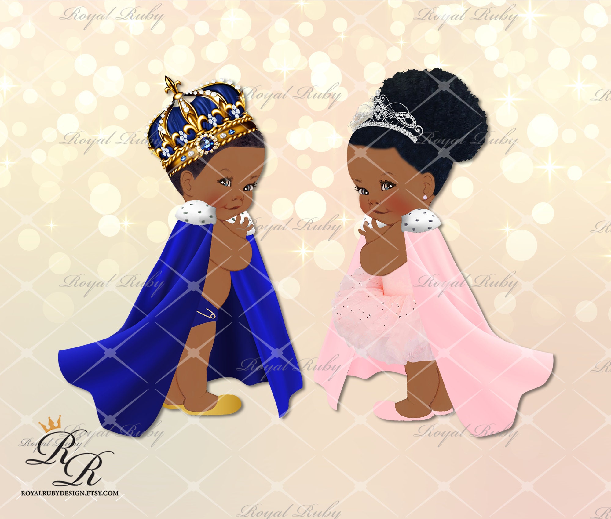 REVERSED ballerina princess prince cape Afro tiara African | Etsy