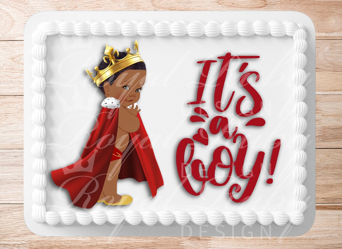 Royal Prince Red Gold Cape Baby Boy | African American Baby | 3 Skin ...