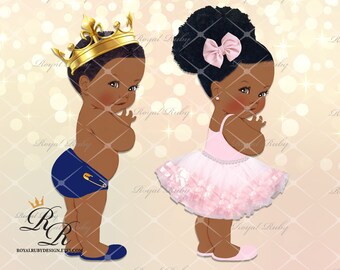 Baby Princess and Prince Afro Puff African American Baby - Etsy