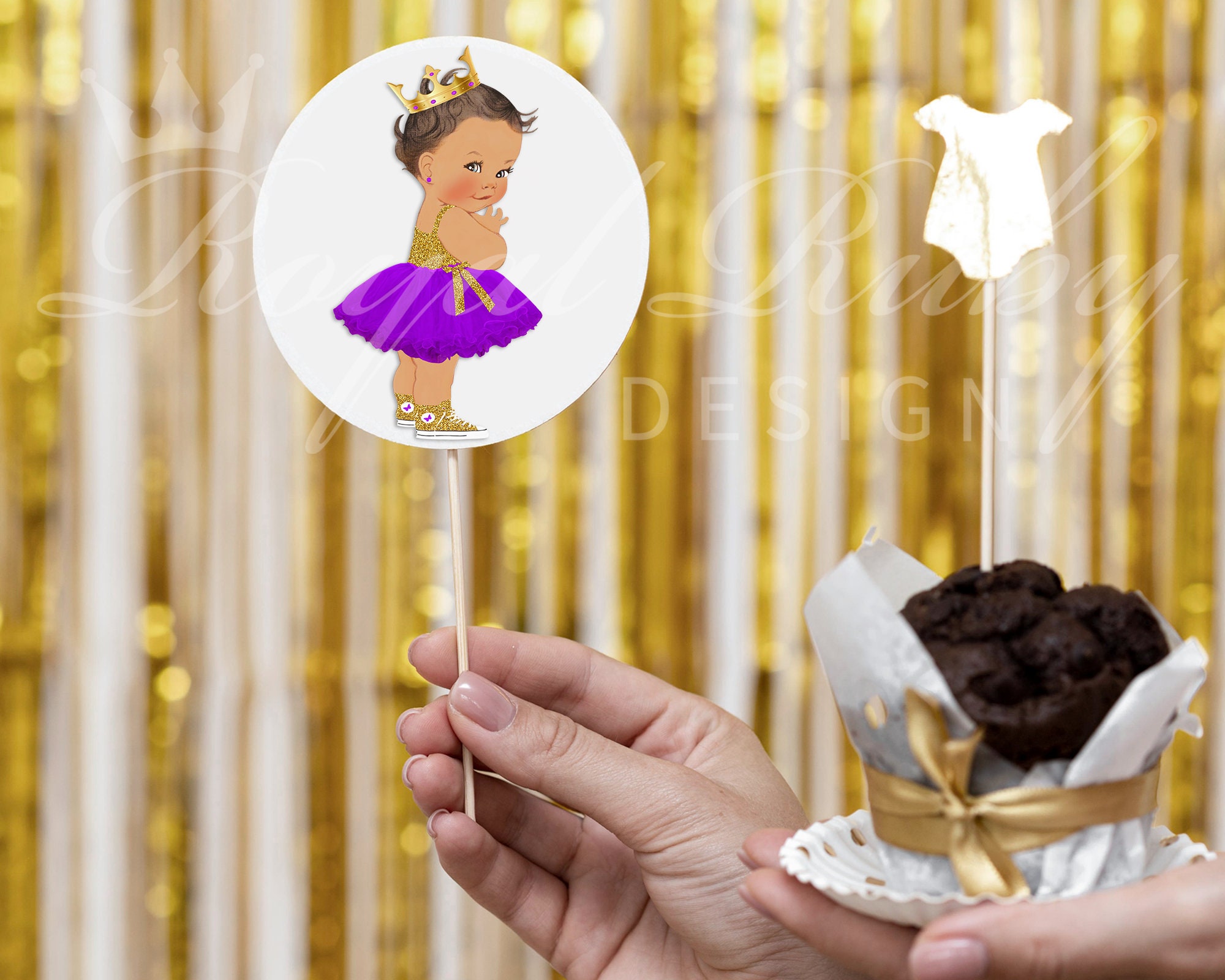 Royal Princess Purple Gold Baby Girl African American Baby - Etsy