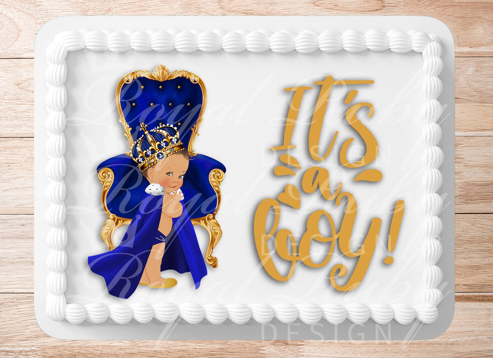 Royal Prince Blue Gold Baby Boy Throne | African American Baby | 3 Skin ...