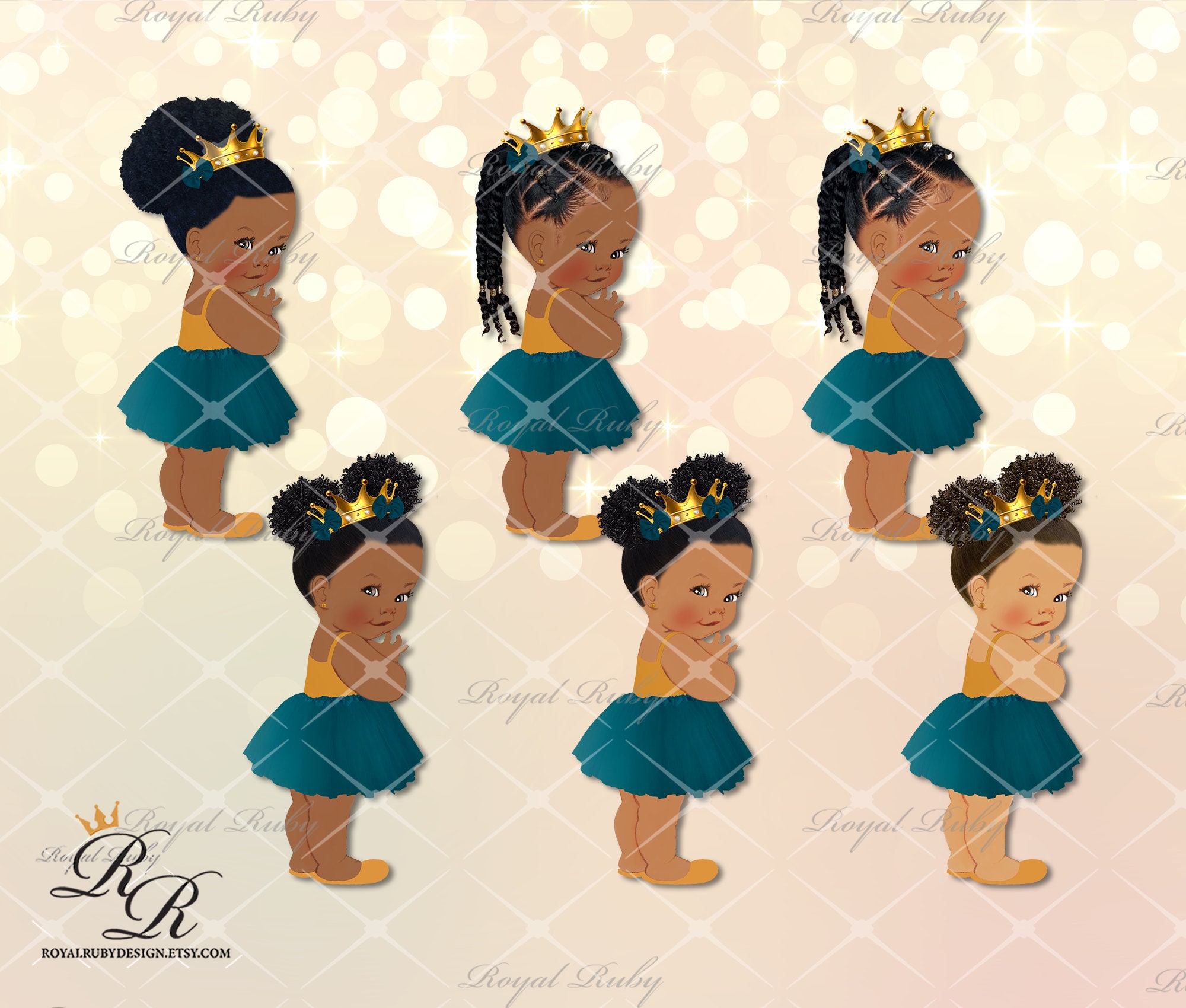 Baby shower decorations Clipart Instant download LG240 African American ...