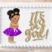 Princess Purple Gold Baby Girl Afro Puff African American Baby 3 Skin ...