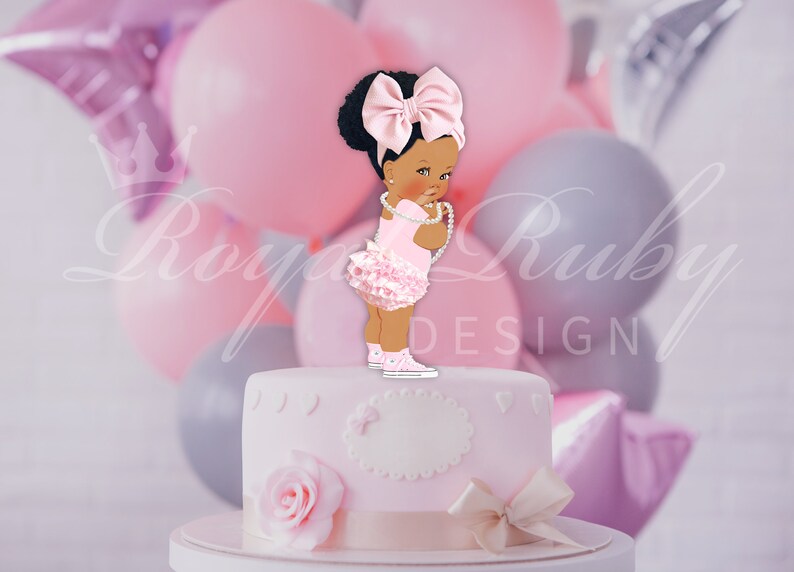 Pink Ruffle Pants | Baby Princess | Afro Puff African American Girl | 3 ...