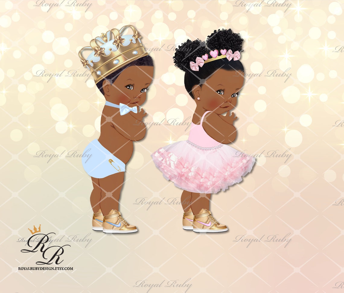 Baby Princess and Prince Afro Puffs African American Baby - Etsy
