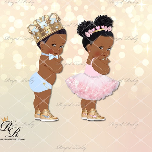 Baby Princess and Prince Afro Puffs African American Baby - Etsy