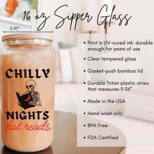 Cute Book Tumbler 16oz, Bookish Tumbler With Lid and Straw, Spicy Book ...