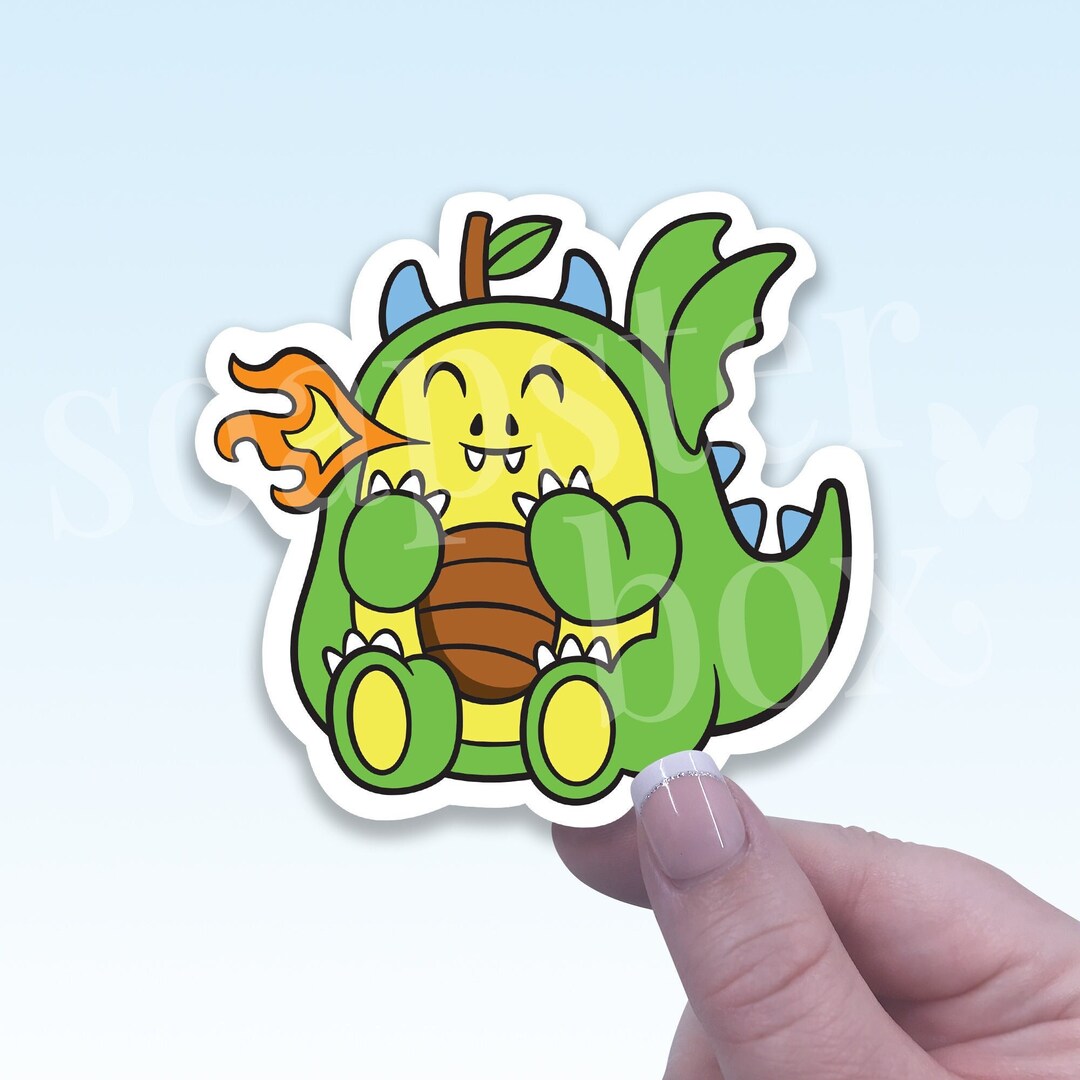 Dragon-cado Avocado Funny Vinyl Sticker - Etsy