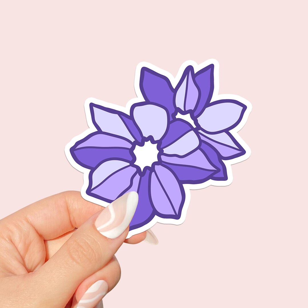 Personal Birth Flower Vinyl Sticker, Kindle Flowers, Birth Flower Decal ...