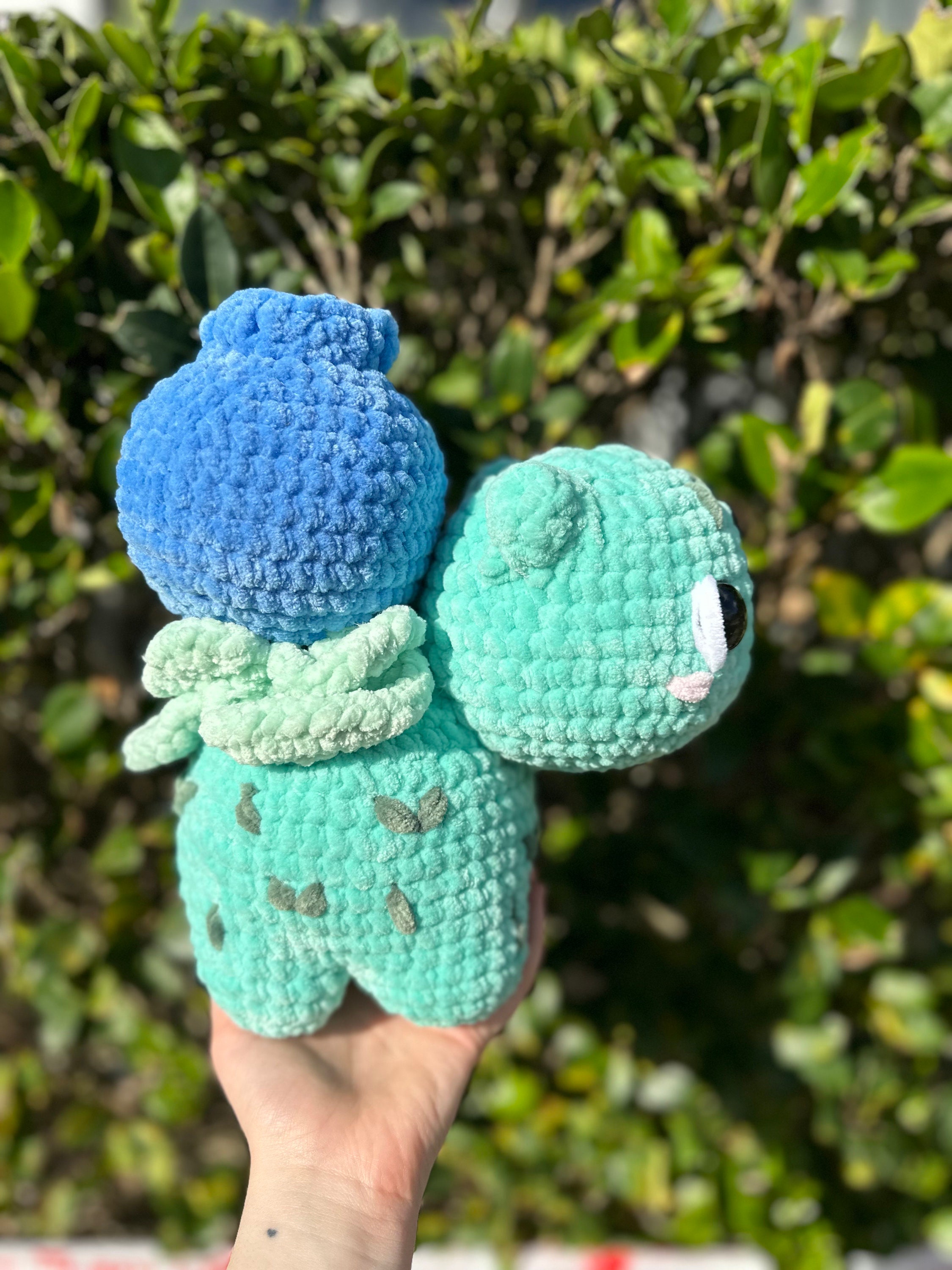 Crocheted Strawberry/blueberry Bulbasuar Plush - Etsy