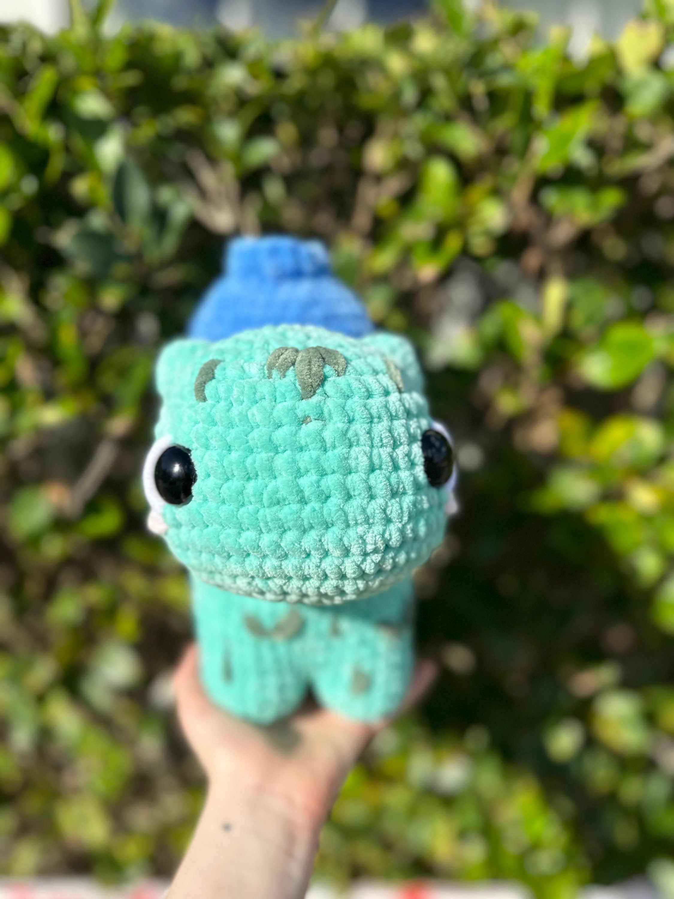 Crocheted Strawberry/blueberry Bulbasuar Plush - Etsy