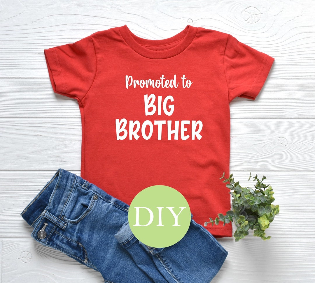 DIY Iron on Transfer Promoted To Big Brother DIY Iron on Etsy DIY Iron on Transfer Promoted To Big Brother DIY Iron on Etsy
