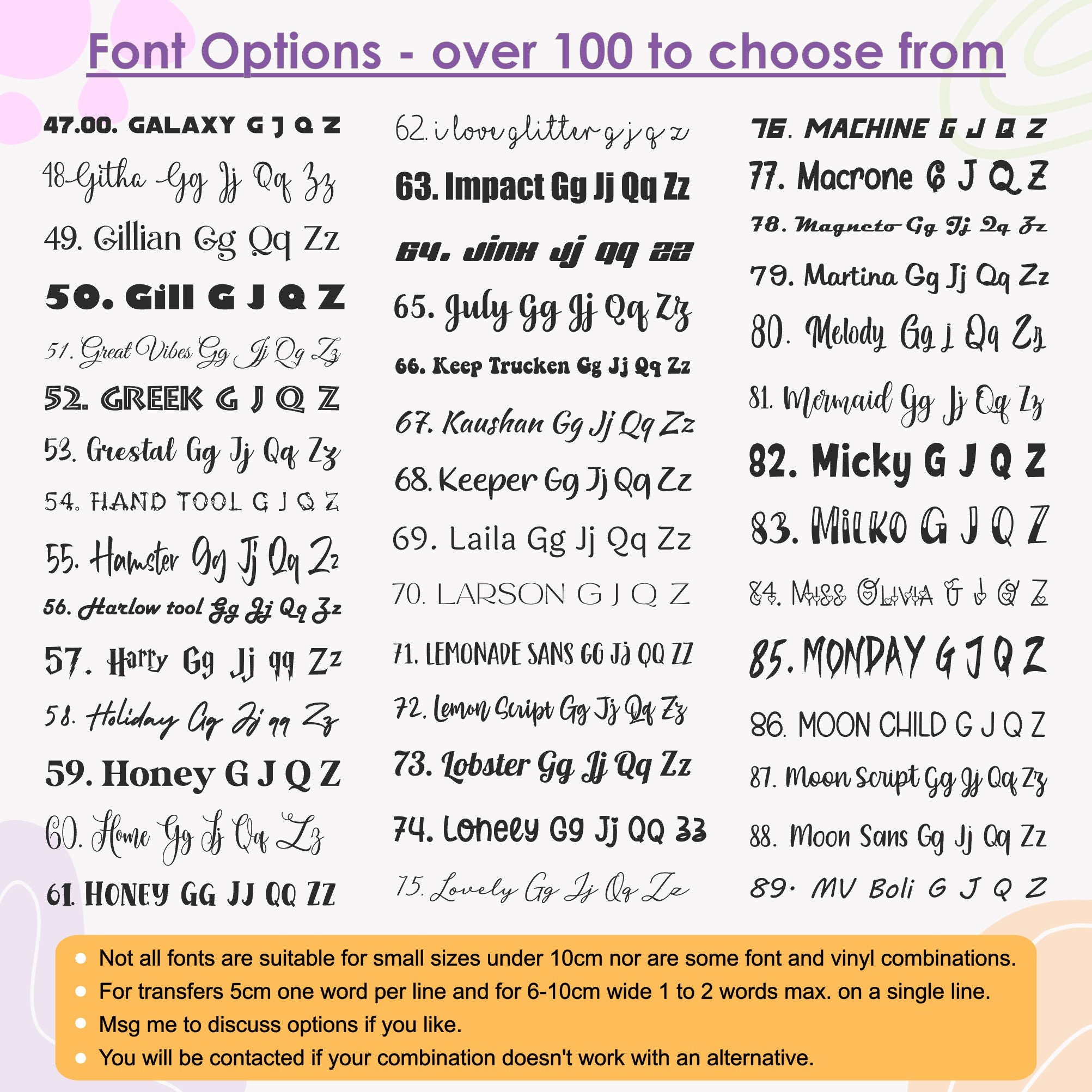 Custom Single Line Iron-on Transfer 5cm 21cm Wide - Etsy Australia