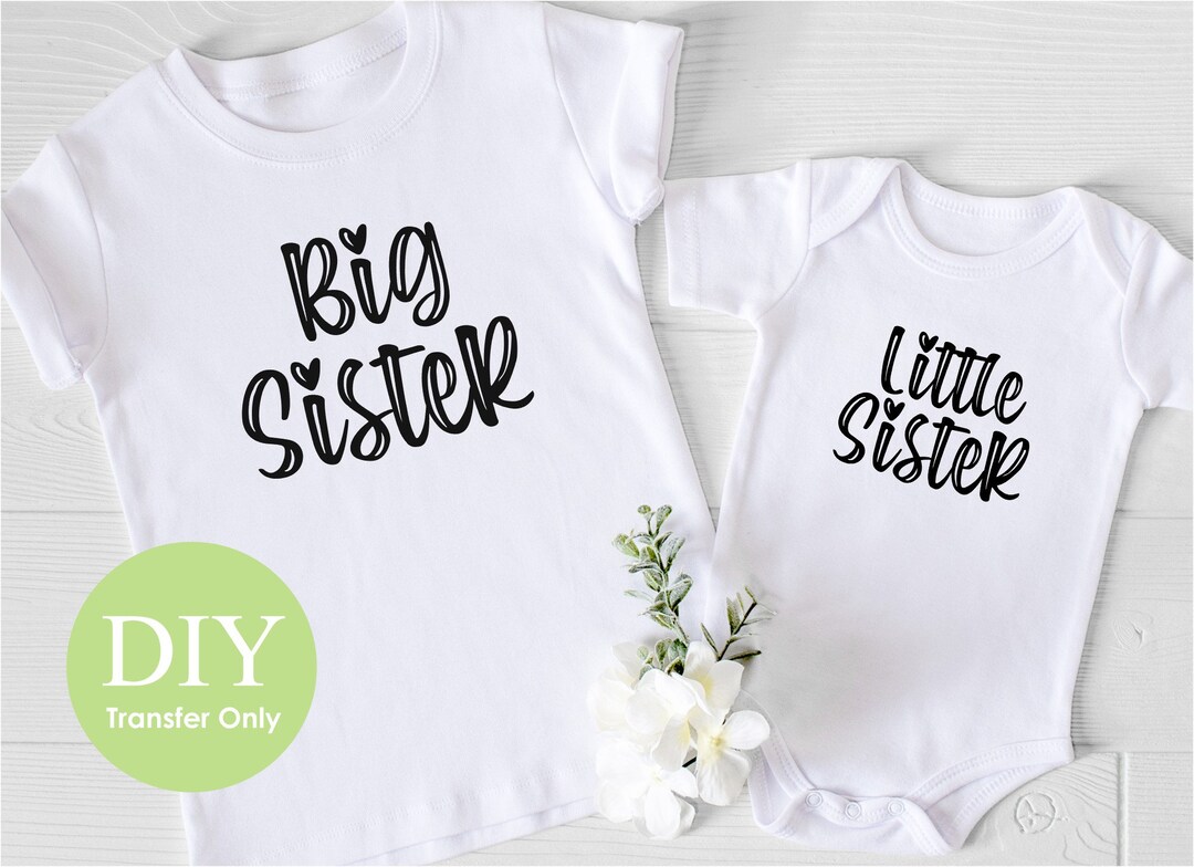 Sister Iron-on Transfer: Pregnancy Announcement, Baby Reveal - Etsy