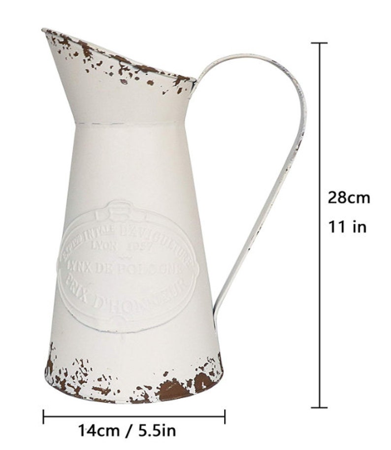 Vintage Pitcher Rustic Vase - Etsy