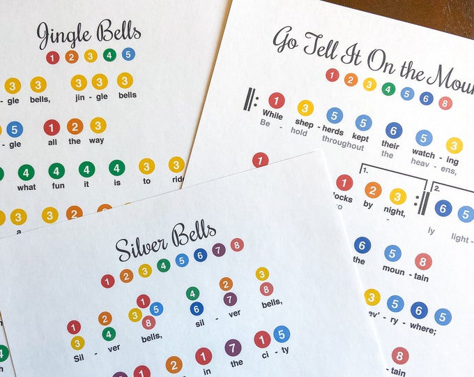 We Three Kings Handbell Chart - Etsy