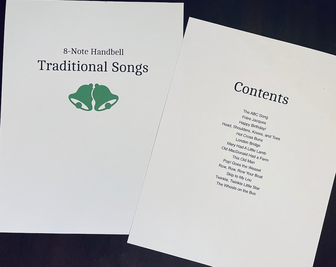 Traditional Songs Handbell Sheet Music Digital Download PDF - Etsy