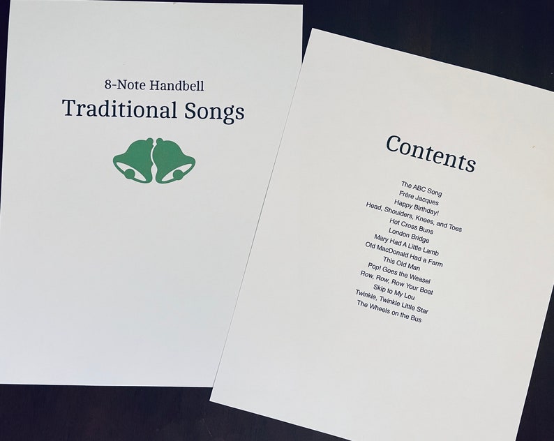 Traditional Songs Handbell Sheet Music Digital Download PDF - Etsy
