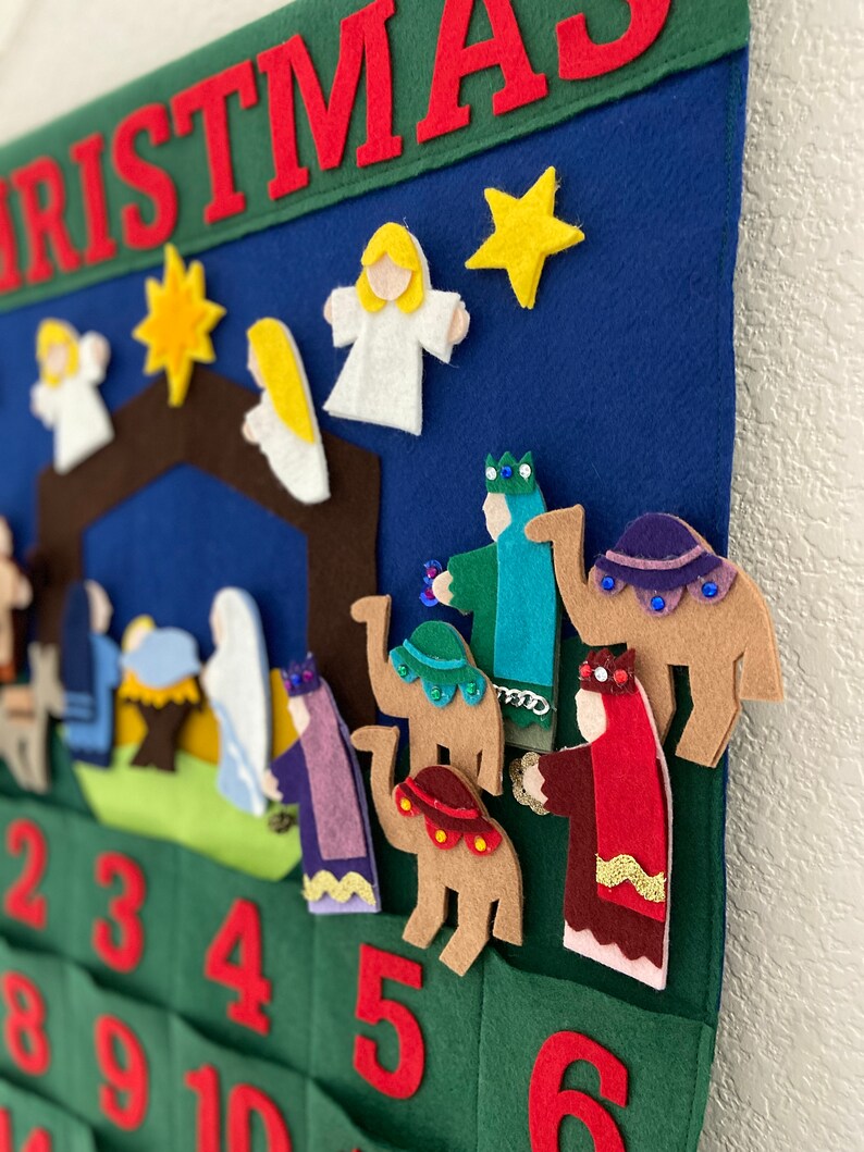 Felt Nativity Advent Calendar PDF Pattern - Etsy