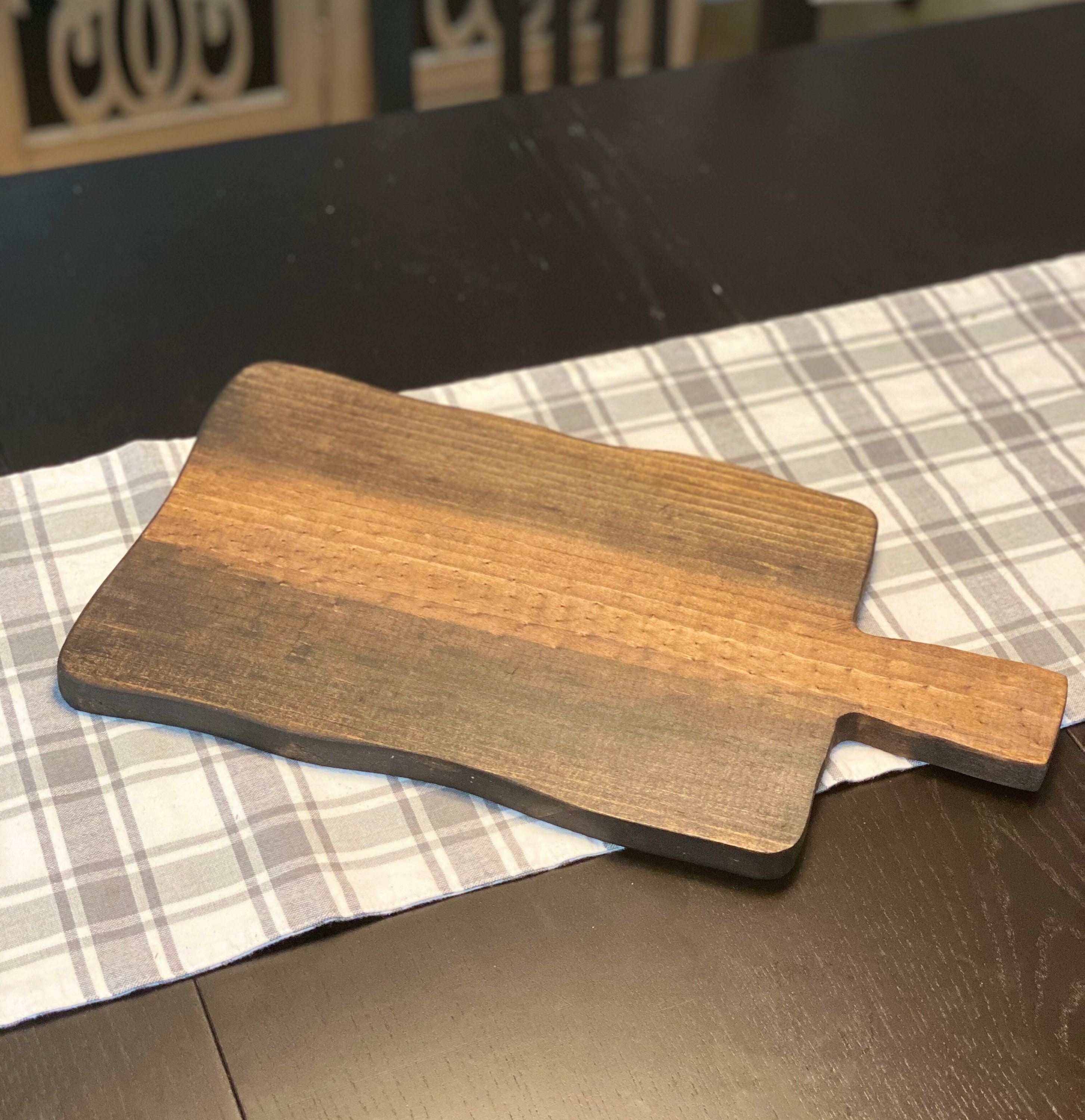 Rustic Wood Board Farmhouse Style Serving Board Charcuterie | Etsy