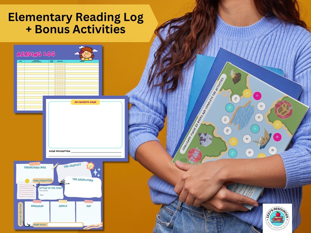 Summer Reading Challenge Printable, Teen, Adult or Kids Reading Journal ...