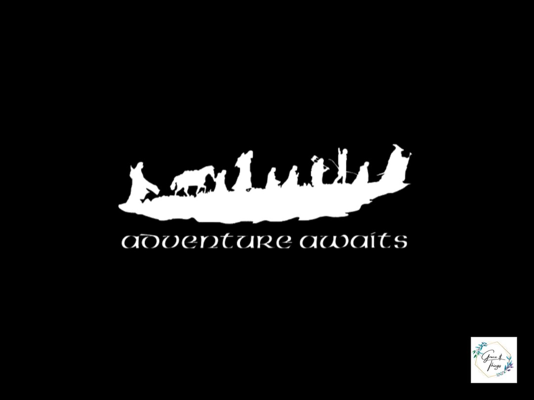 Lord of the Rings Inspired Car Decal, Adventure Awaits Decal, LOTR Car ...