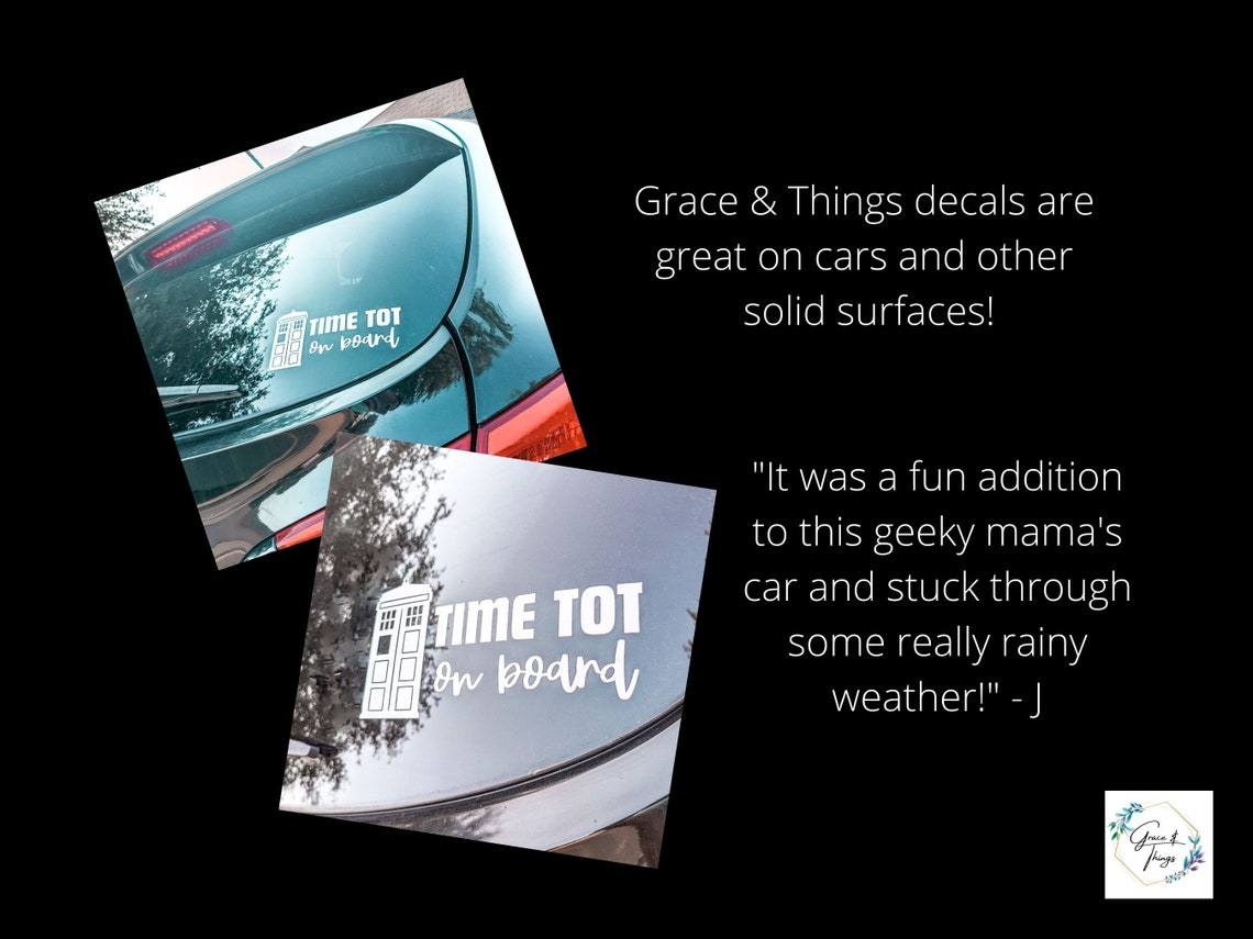 Doctor Who Inspired Eleventh Doctor Car Decal, Dr. Who Car Accessory ...