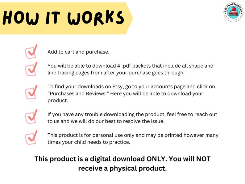 Shape Tracing Sheet Bundle Handwriting Practice Shape Handwriting ...