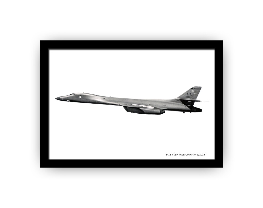 B-1B Lancer Pencil Drawing 5x7 Print - Etsy