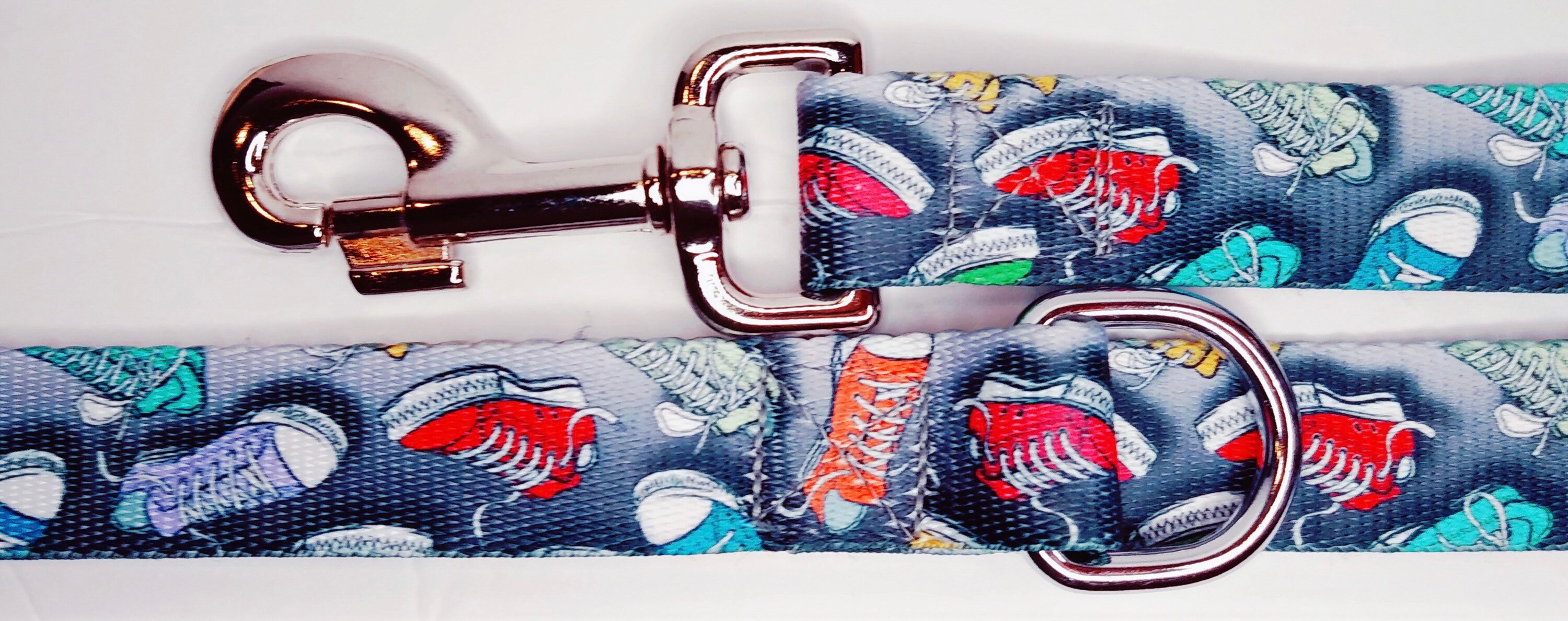 Sneaker, Sneaker Head, 6 Ft Dog Leash, Gray Leash, Added D Ring, Shoe ...