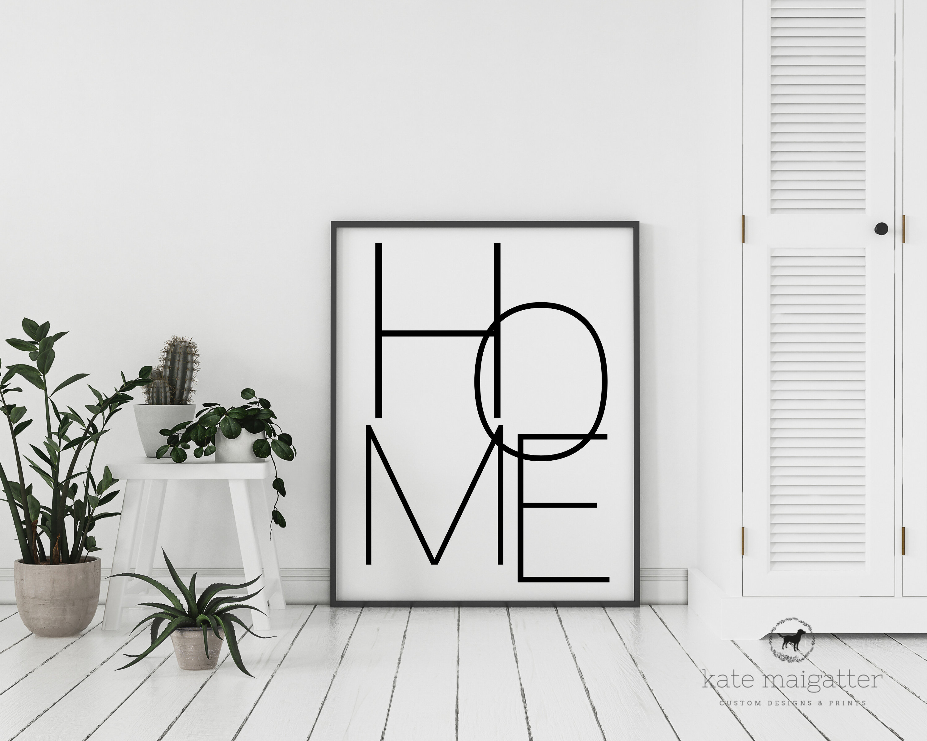 Home Sign Home Print Home Word Printable Home Typography | Etsy