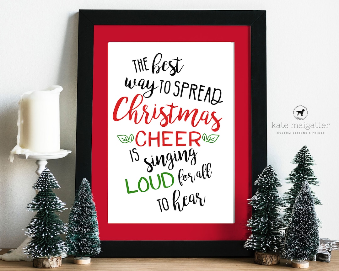 Elf Christmas Cheer Print, Elf Movie Quote, Christmas Print, Buddy the ...