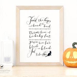 Hocus Pocus Printable, Hocus Pocus Spell Print, Halloween Hocus Pocus ...