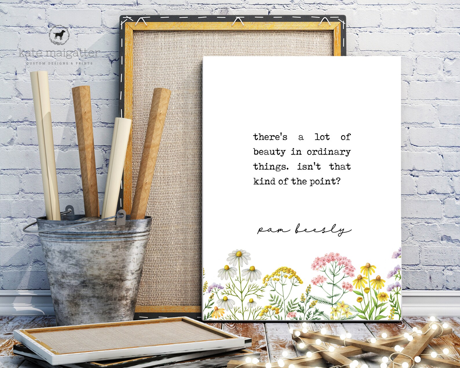 The Office TV Quote the Office Print Pam Beesly Beauty in | Etsy