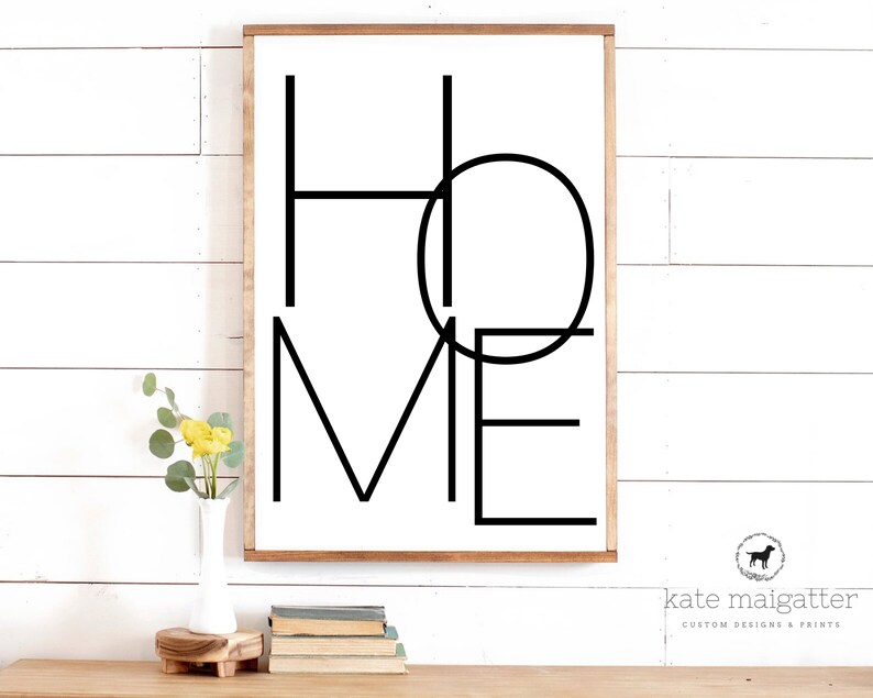 Home Sign Home Print Home Word Printable Home Typography - Etsy Canada
