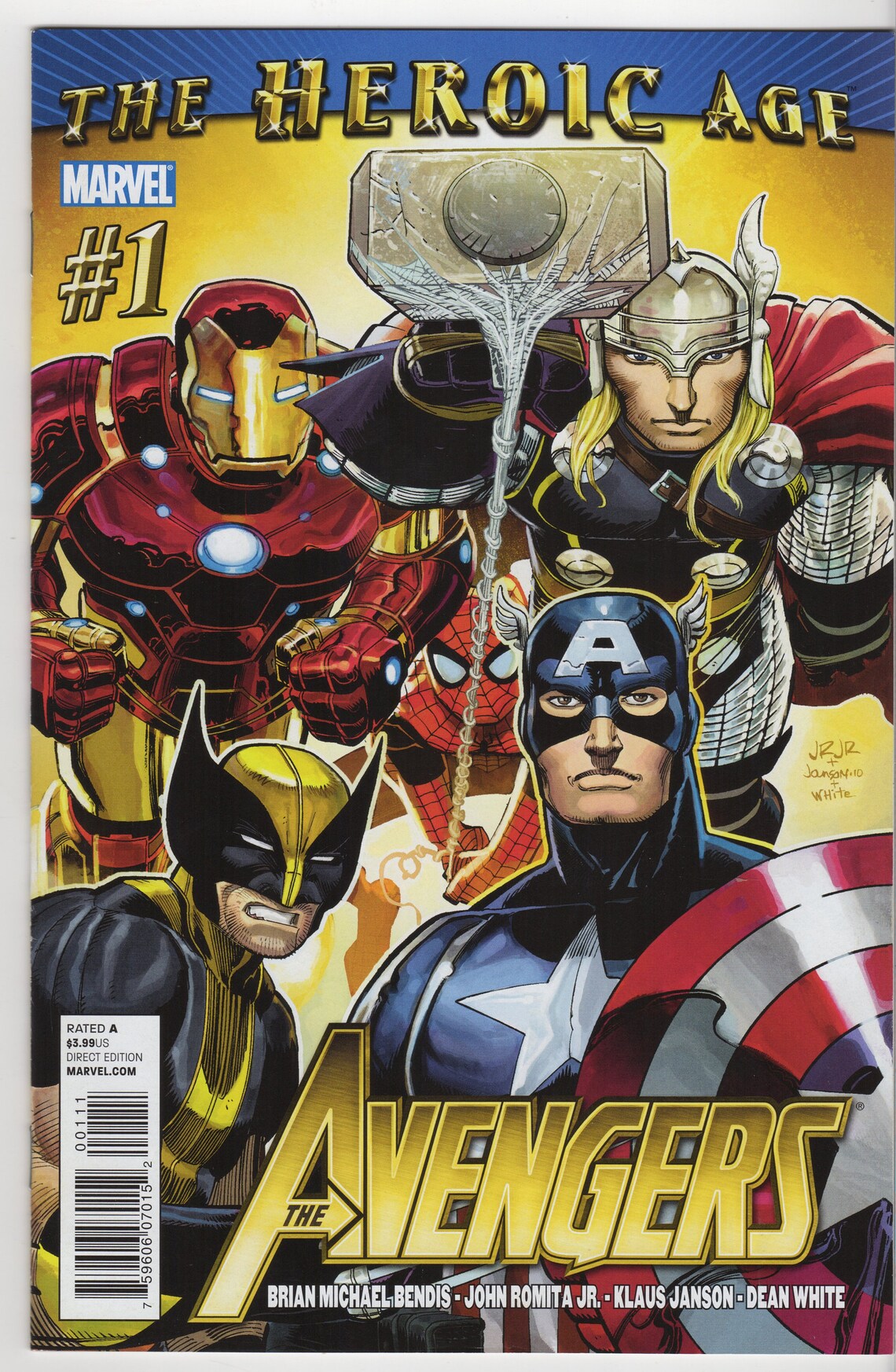 Marvel the Heroic Age the Avengers Comic Book - Etsy