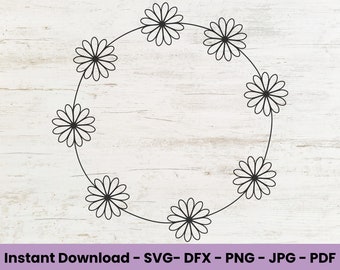 Flower Chain Border - Etsy