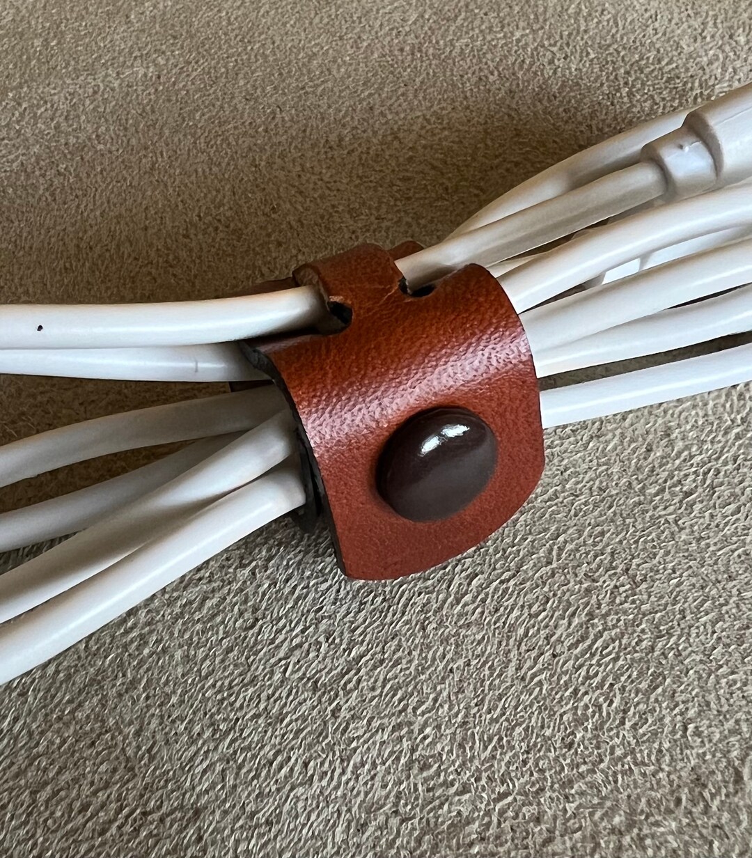 Leather Cable Ties 3 Pc Set - Etsy