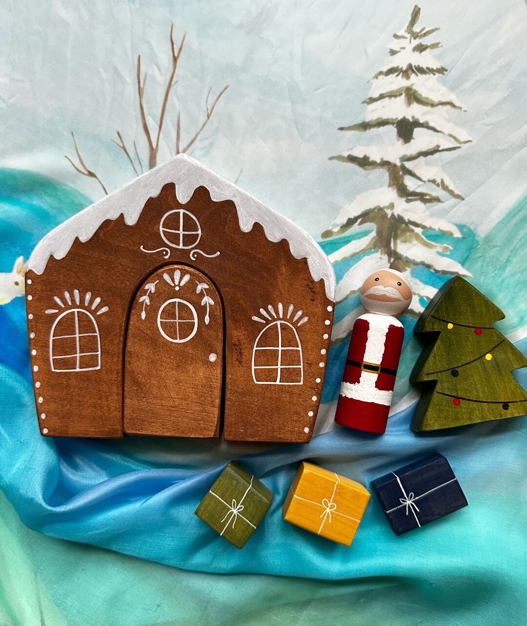 Santa Peg Set - Etsy