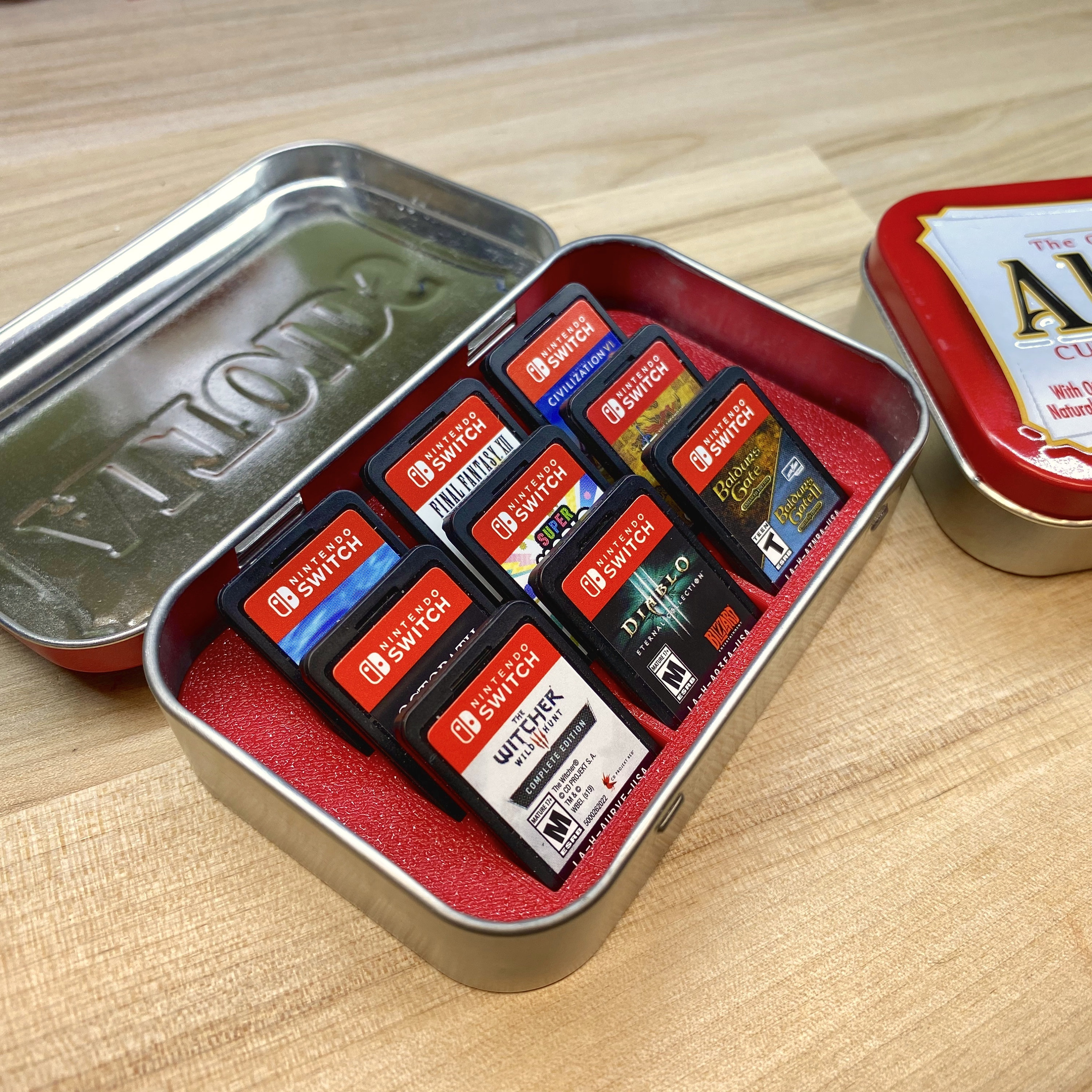 Nintendo Switch Altoids Tin Cartridge Case WITH TIN - Etsy