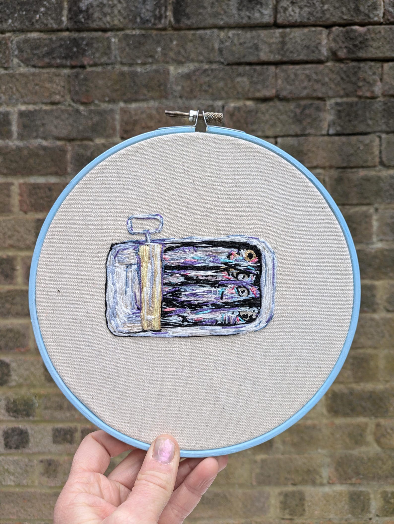 Sardines Hand Embroidery - Etsy