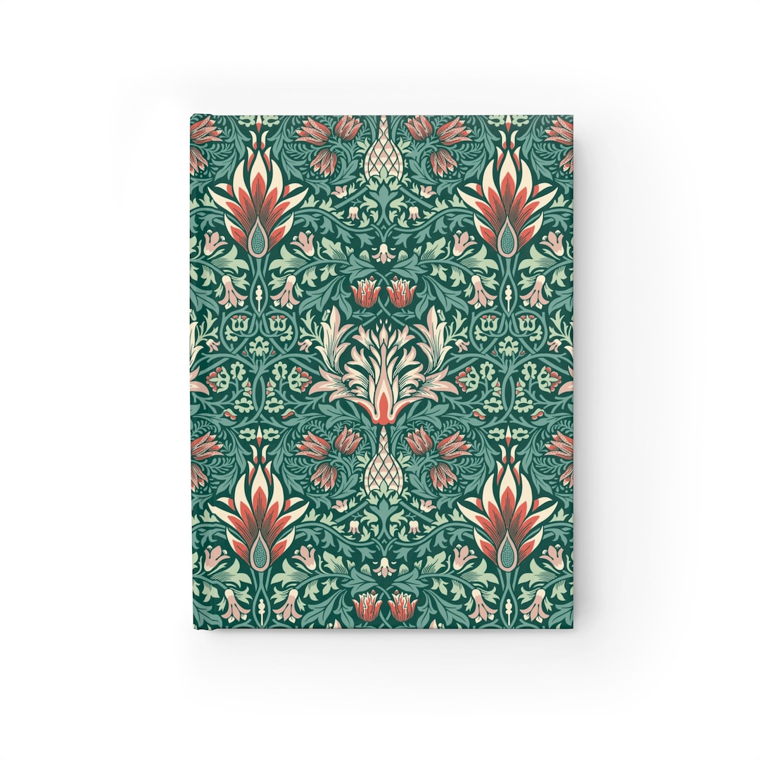 Floral Journal Ruled Line, William Morris Snakeshead, Mothers Day Gift ...