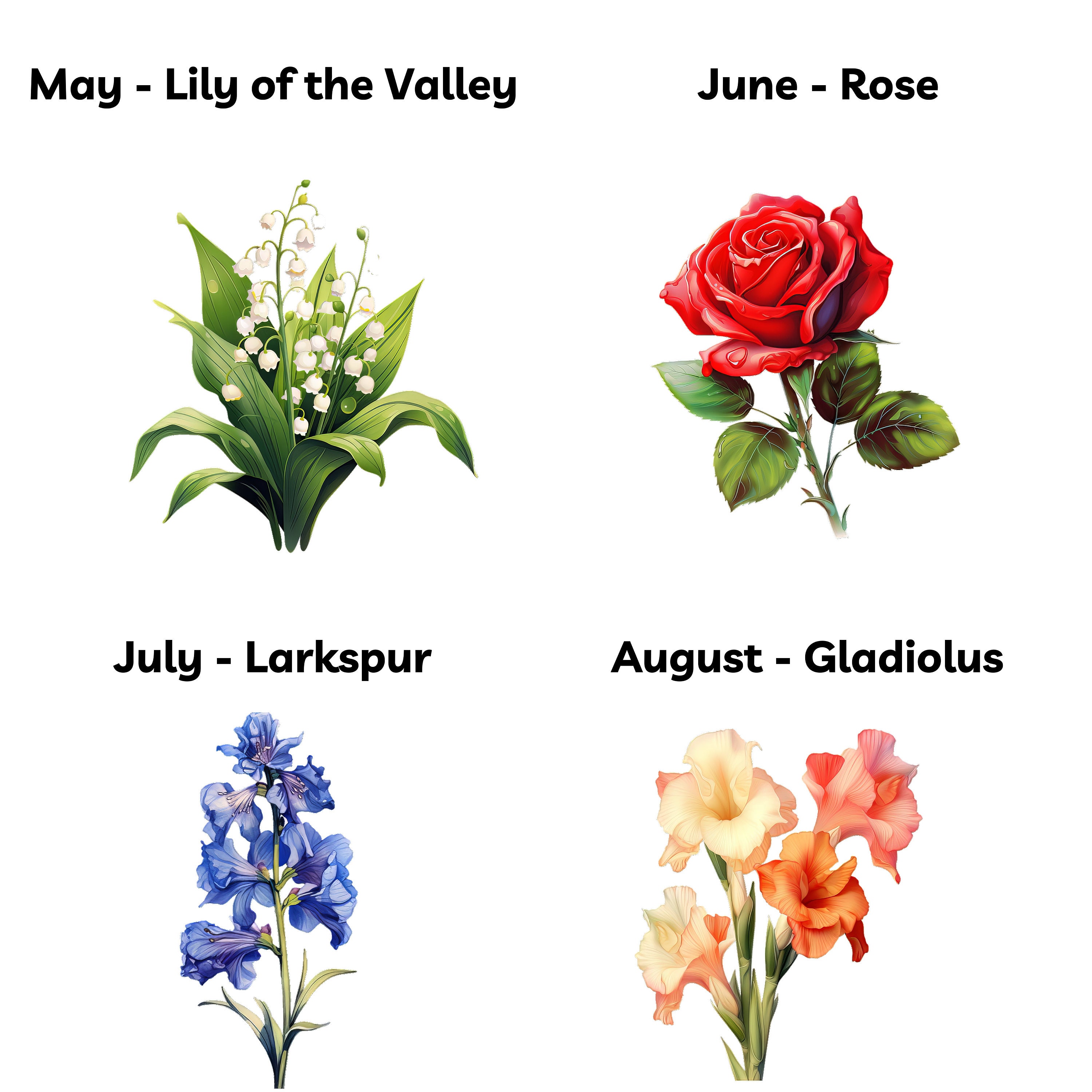 Birth Flower Mug June, Rose, Birth Month Mug, Personalized Birth Mug ...