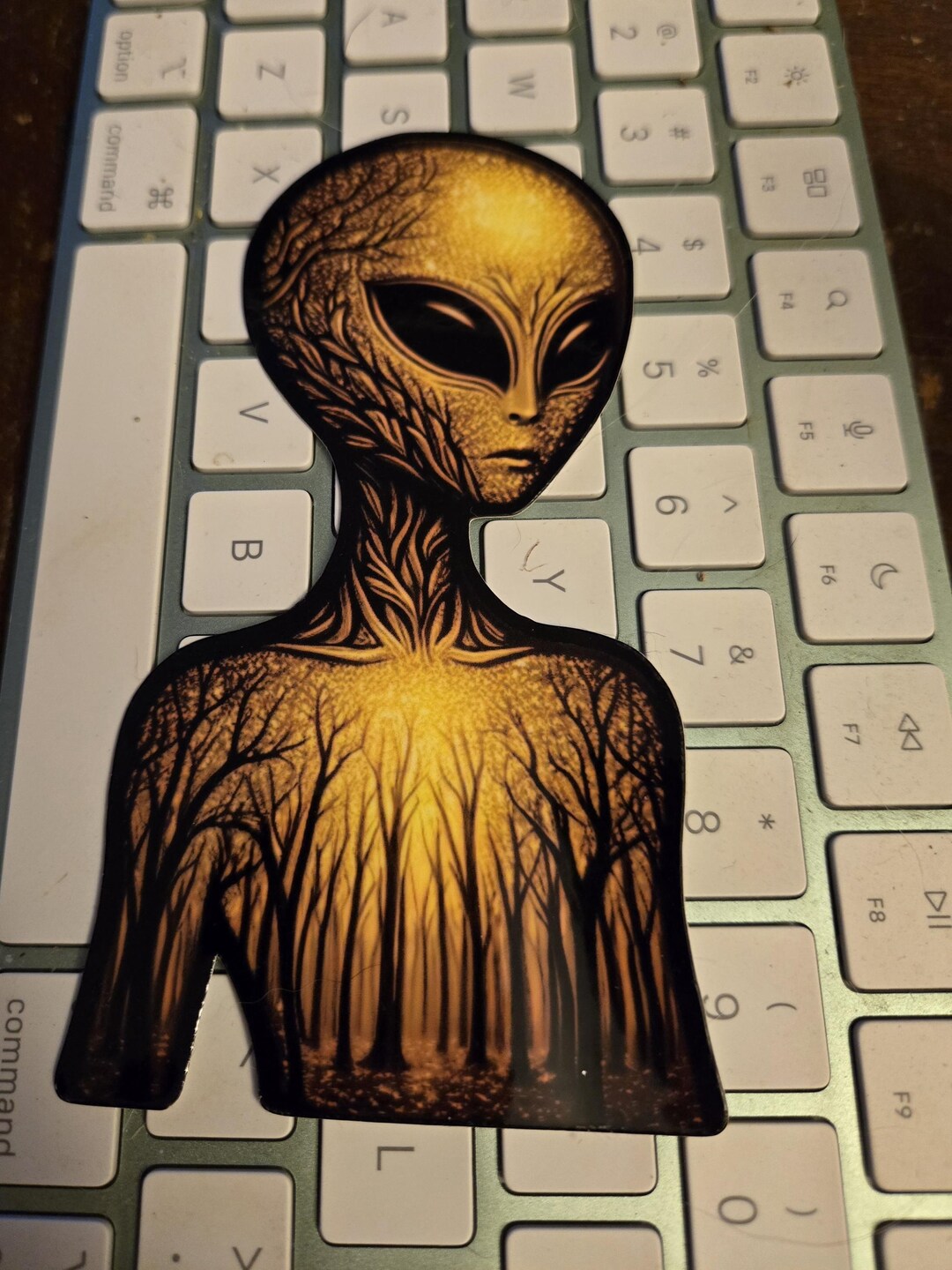 Alien Sticker Water Bottle Sticker, Laptop Sticker, Water Proof ...