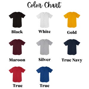 Custom Sport-tek Baseball Jersey, Full-button Team Jersey, Personalized ...