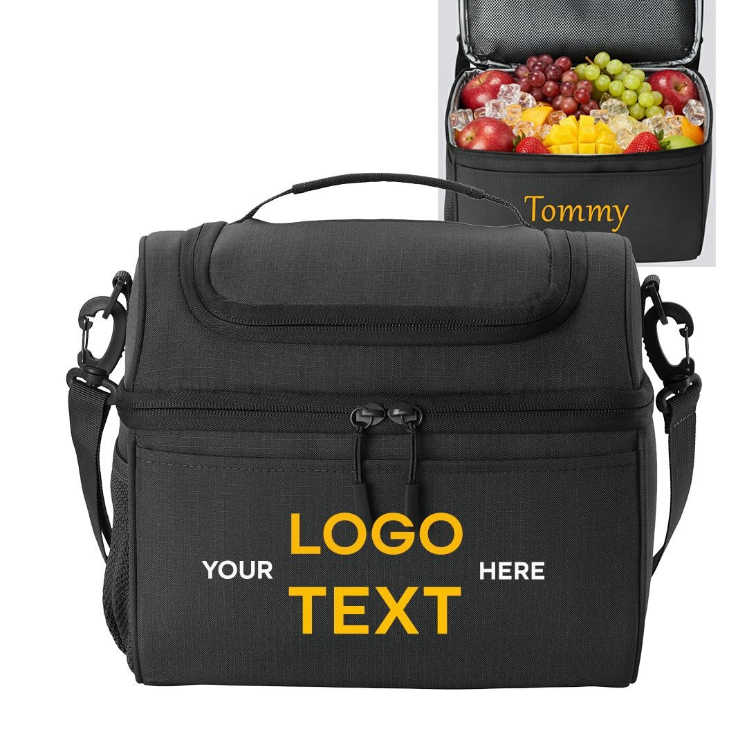 Custom Embroidery Lunch Bag, Personalized Cooler for Dad or Staff ...