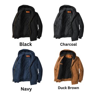 Custom Cornerstone Hooded Work Jacket, Personalized Work Jacket ...