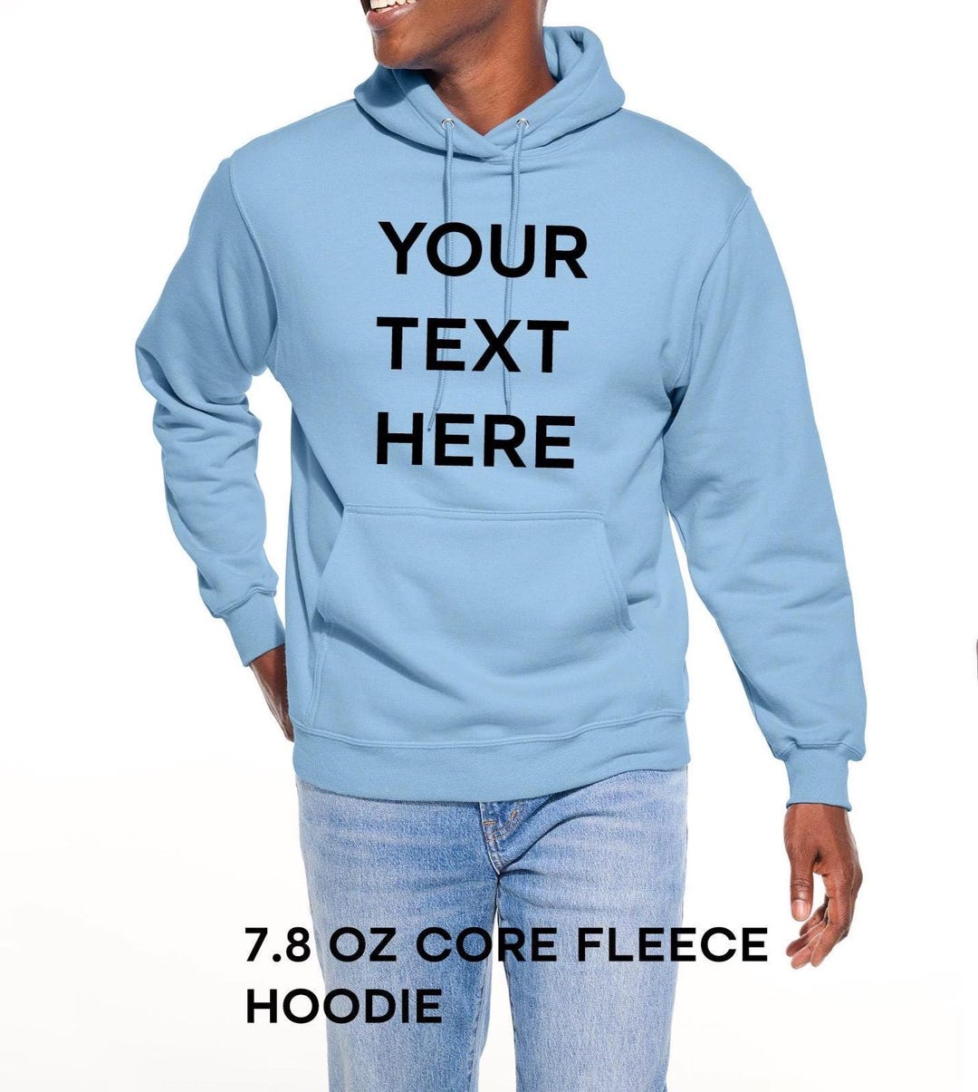 Custom Core Fleece Pullover Hooded Sweatshirt - Personalized Hoodie ...