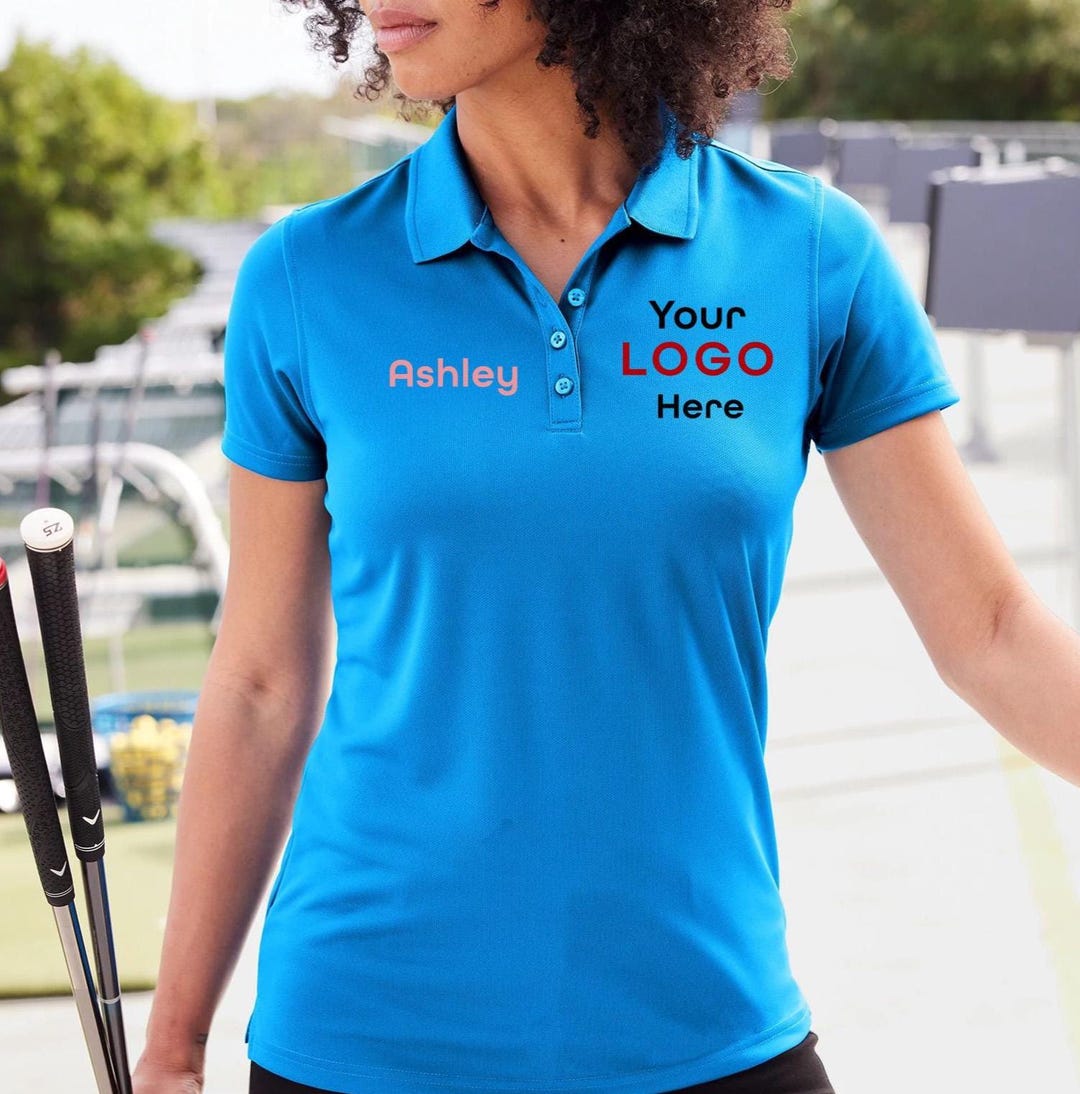 Dry Fit Polo Women’s Custom UV Micro-mesh Shirt - Personalized Logo ...