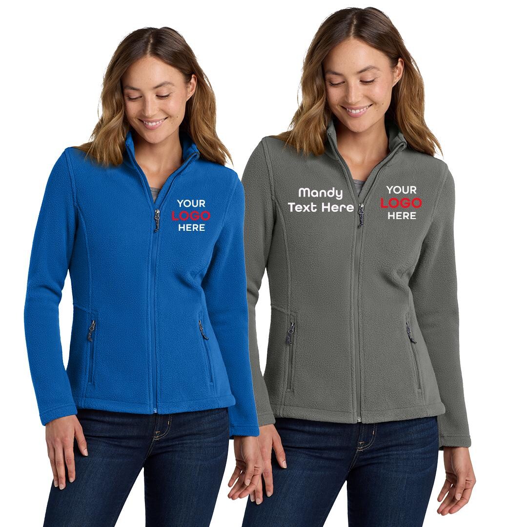 Custom Embroidered Women's Fleece, Personalized Full Zip Jacket, Your ...